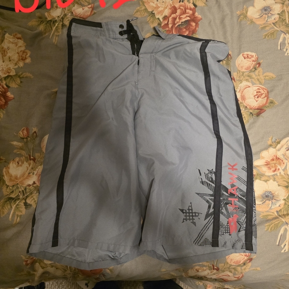 Tony Hawk | Swim | Tony Hawk Gray And Black Swim Trunks Athletic Design ...